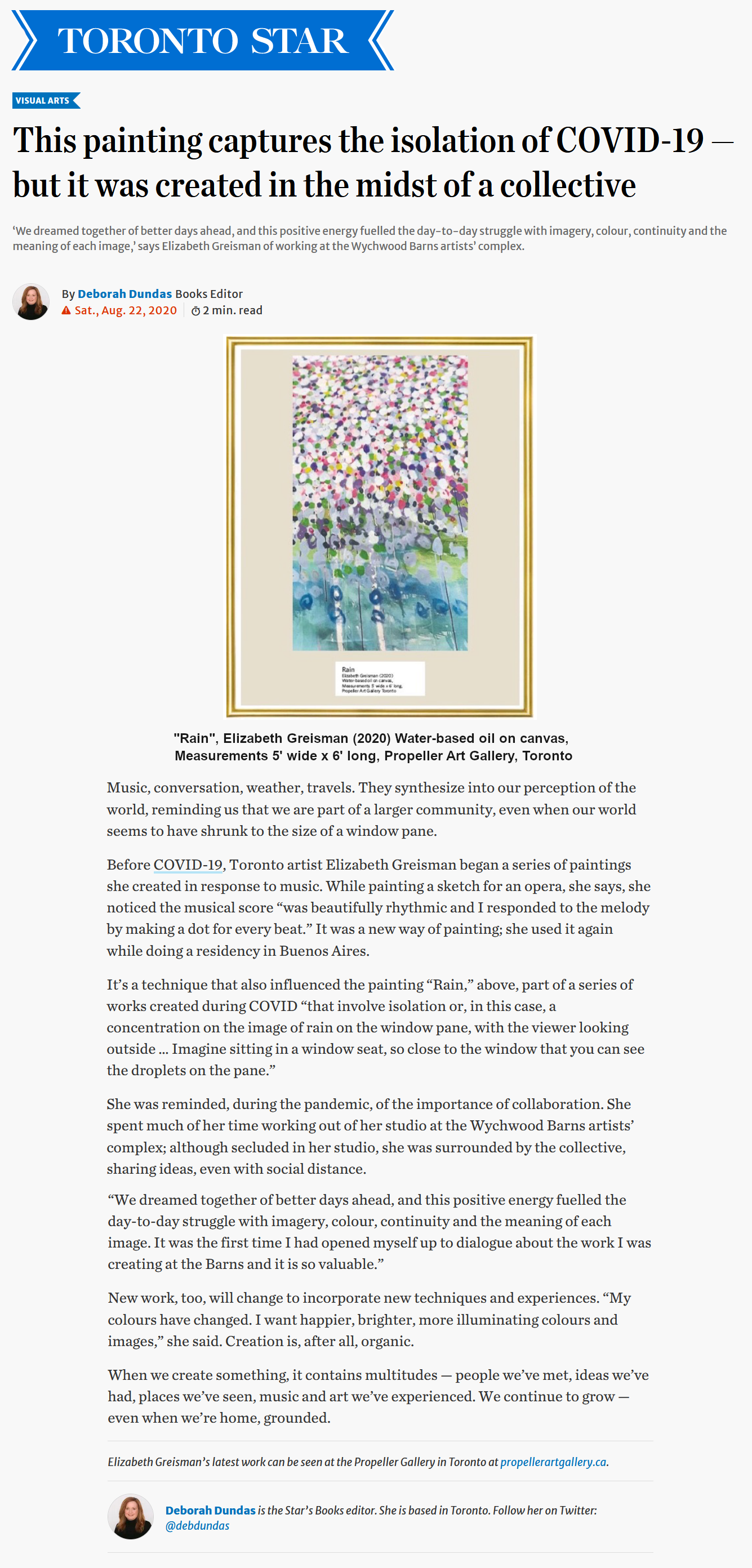 Current Offerings 2023 | Elizabeth Greisman